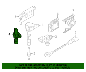 2013-2025 Volkswagen Engine Crankshaft Position Sensor 06K-906-433-D ...