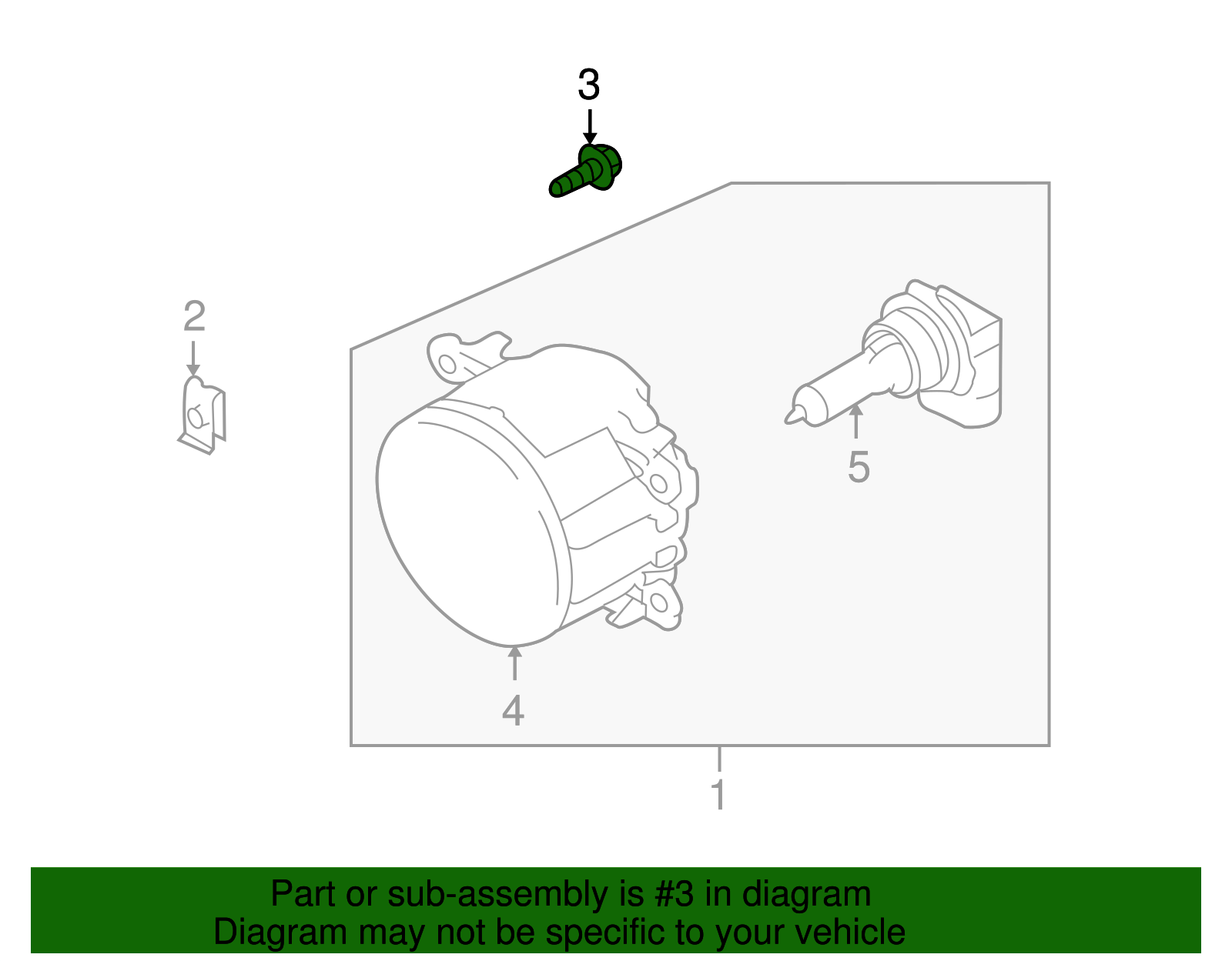 2010-2025 Subaru Fog Lamp Assembly Screw 901000171 | Subaru Parts Guys