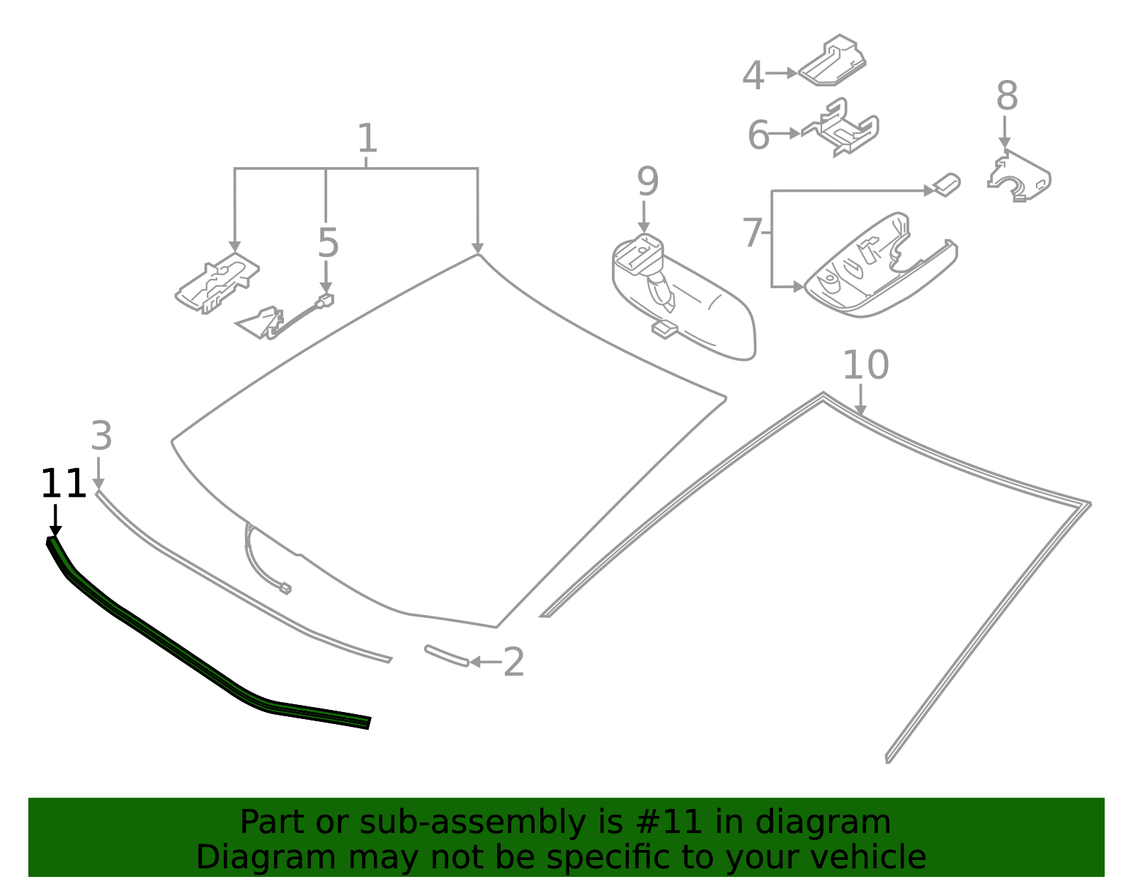 2019-2022 Toyota Corolla Lower Molding 56153-02010 | Toyota Parts Center