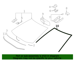 75533-02210 - Outer Molding - 2019-2023 Toyota Corolla | OEM Genuine ...