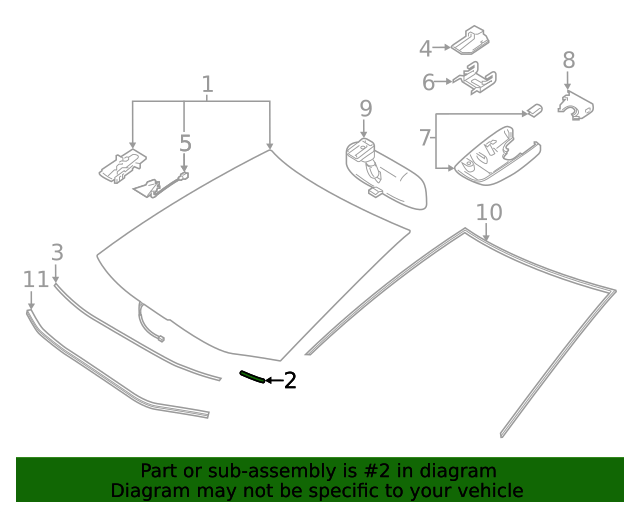 75862-24030 - Windshield Protector - 2019-2024 Toyota | OEM Genuine ...