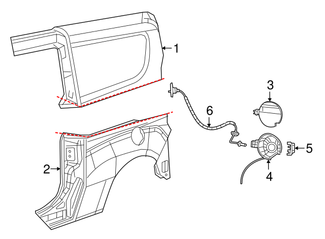 Release Cable - Mopar (68282234AA) | TascaParts.com