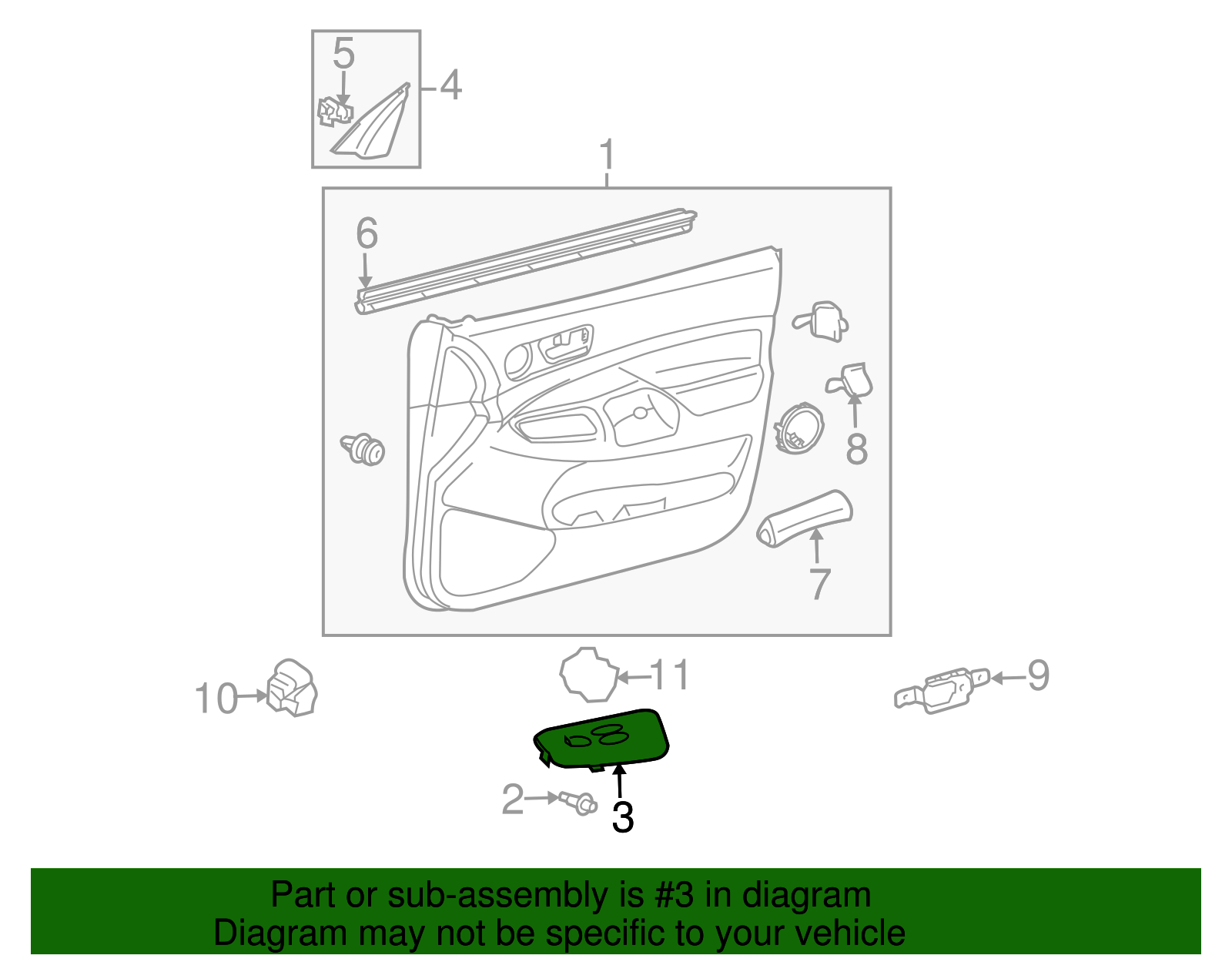 2005-2011 Toyota Tacoma Switch Panel 74202-04020-B0 | Toyota Parts Center