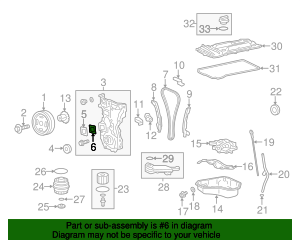 2009-2019 Toyota Engine Timing Cover Gasket 11328-0V010 | Toyota Parts ...