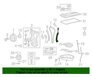 13561-0V010 - Chain Guide - 2009-2019 Toyota | Nucar Toyota Parts