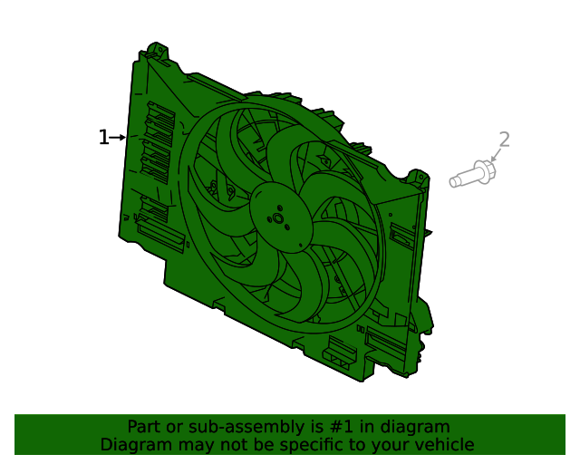 2016-2024 Jaguar Fan Assembly T2H45980 | JaguarParts.com