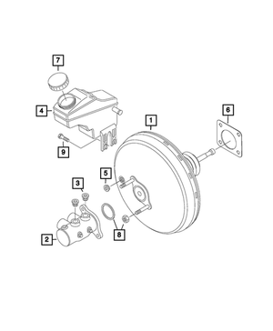2015-2022 Mopar Brake Master Cylinder Reservoir 68263136AA | Mopar Estores