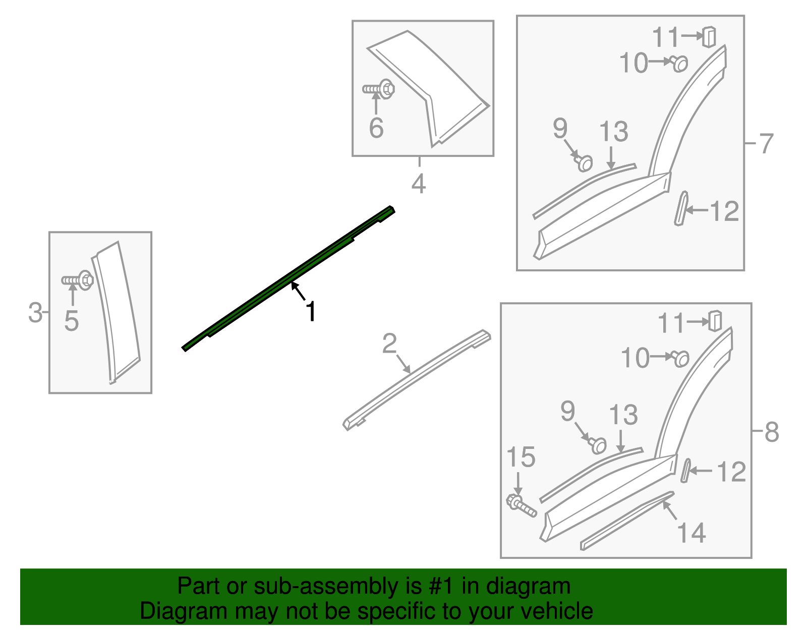 2016-2021 Mazda CX-3 Belt Molding D10E-50-670 | Retail Performance Auto ...
