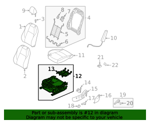 2022 Mazda CX-30 Seat Frame DGH9-88-H50A | RealMazdaParts.com