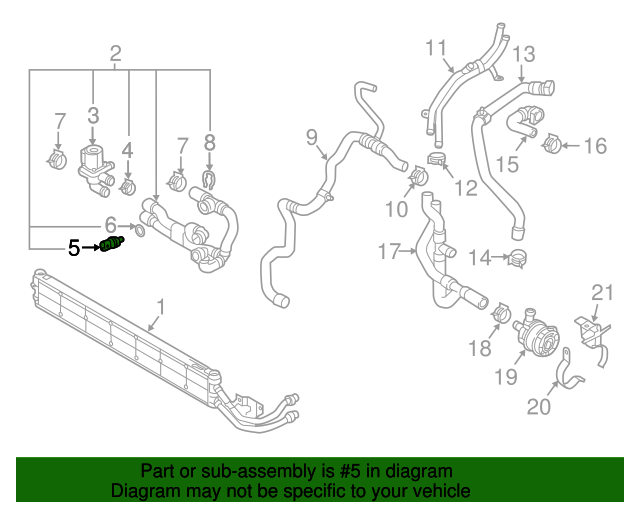 03F-919-501-B - Engine Coolant Temperature Sensor 2012-2018 Audi | Audi ...