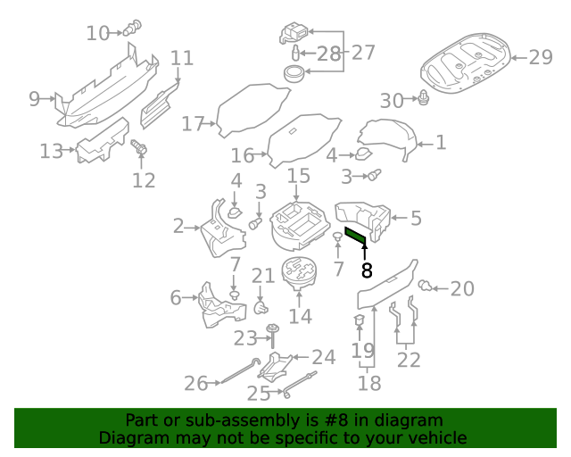 2010-2020 Nissan 370Z Luggage Compartment Cover 84961-1ET0A | OEM Parts ...