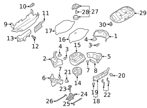 2010-2020 Nissan 370Z Spare Tire Panel 84960-1ET2A | TascaParts.com