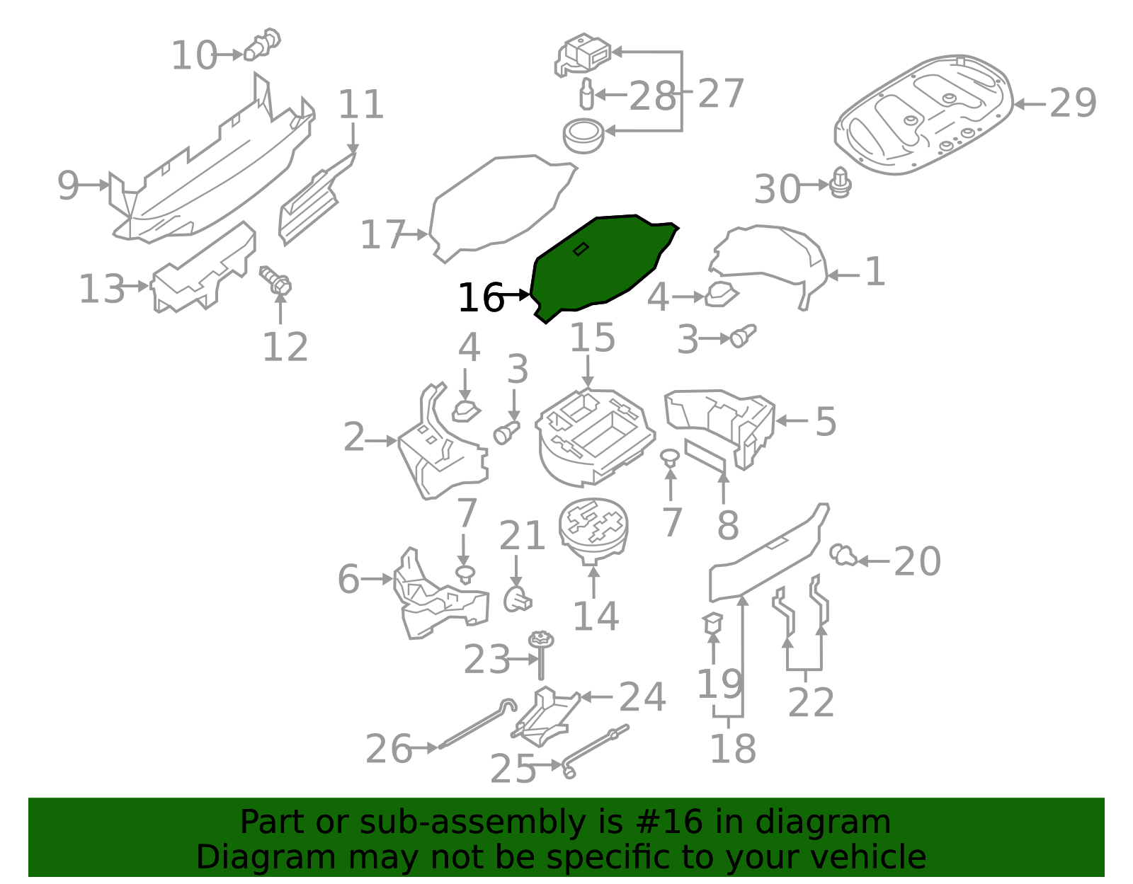 2010-2020 Nissan 370Z Spare Tire Panel 84960-1ET2A | Nissan Parts Central