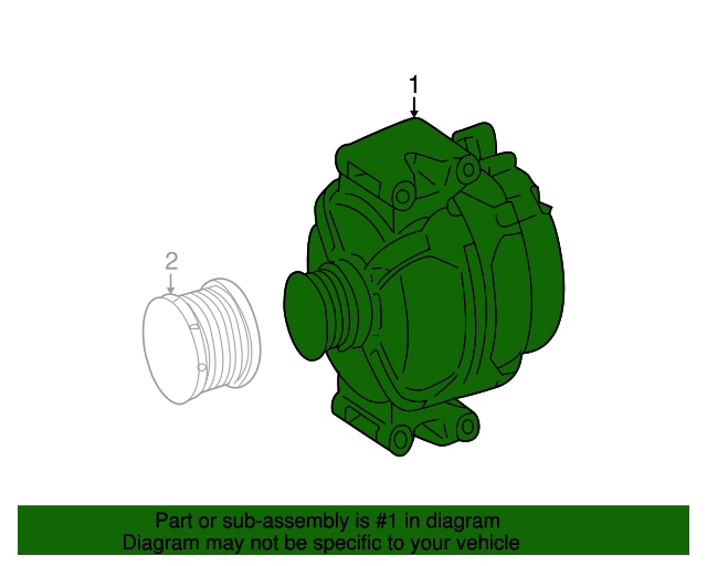 000-906-79-02-87 - Alternator 2012-2015 Mercedes-Benz C 250 | Mercedes ...
