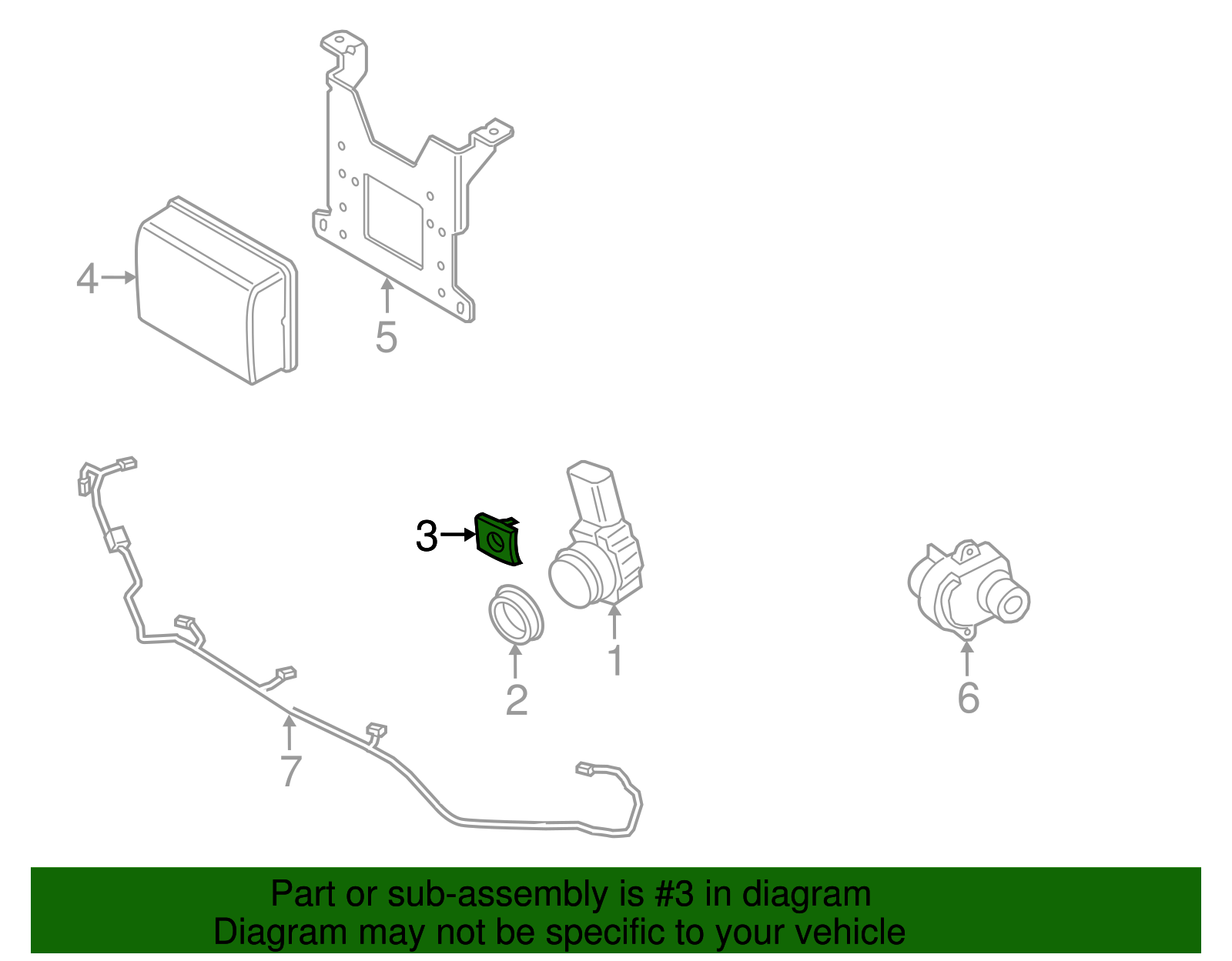 51-11-7-445-076 - Park Sensor Mount Kit - 2016-2019 BMW | Buy BMW Parts Now