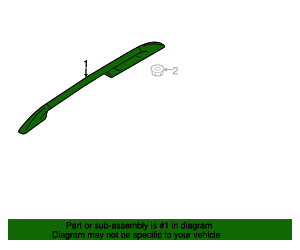 2014-2018 Subaru Forester Rail Assembly 91151SG010 | Subaru Parts Store