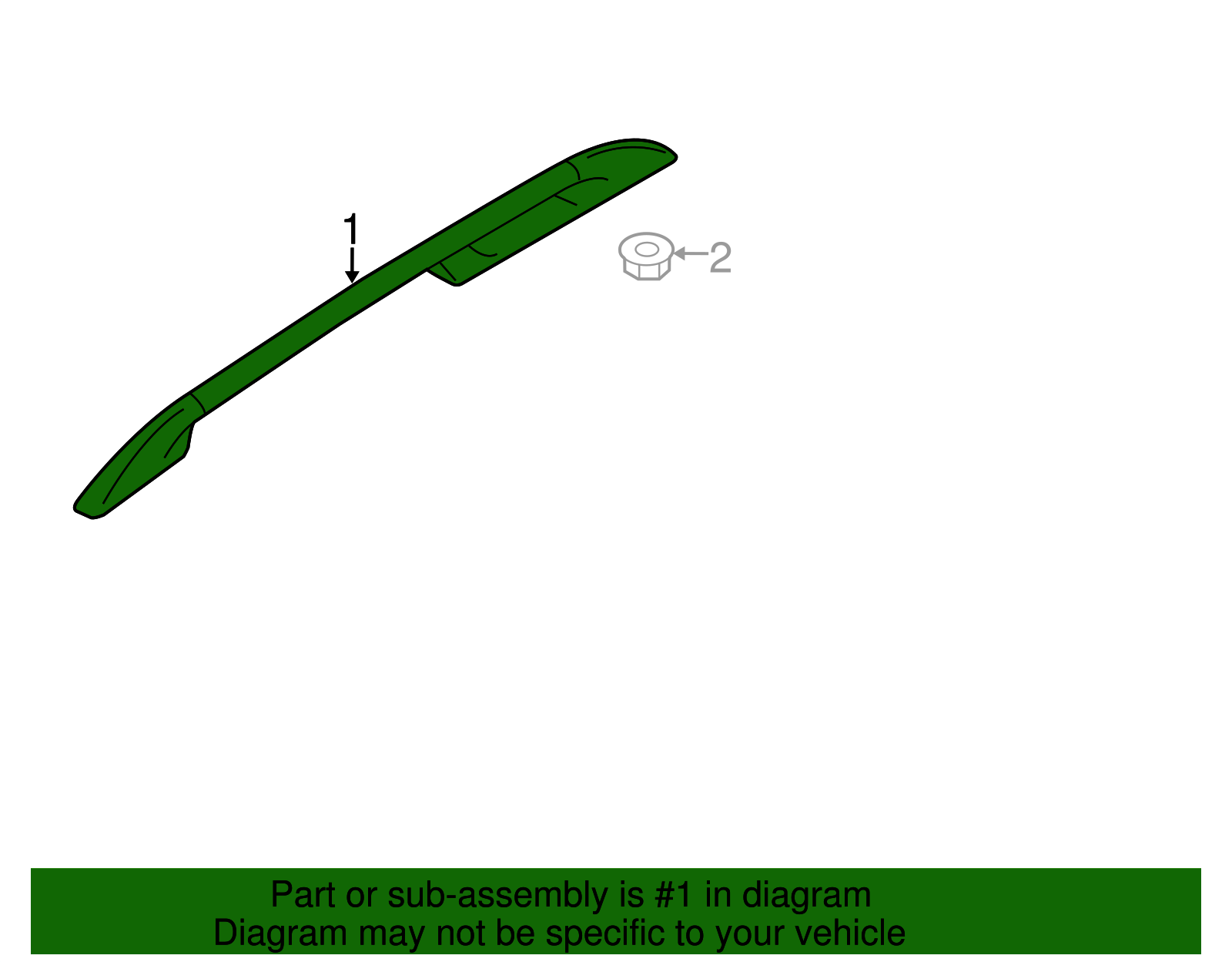 2014-2018 Subaru Forester Rail Assembly 91151SG010 | Subaru Parts Store