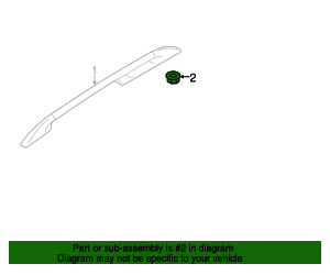 2003-2020 Subaru Roof Rack Retainer Nut 902370025 | TascaParts.com
