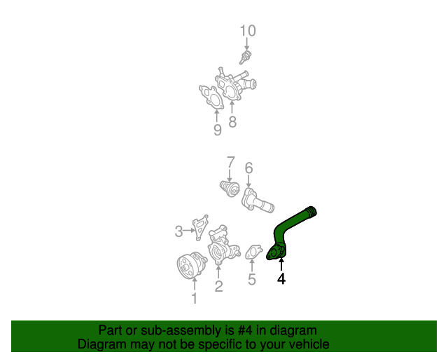 2005-2019 Nissan Frontier Water Pipe 21022-EA00A | OEM Parts Online