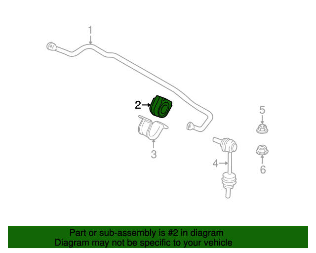 Genuine BMW 33-55-6-772-082 | Stabilizer Bar Bushing | FREE Shipping on ...
