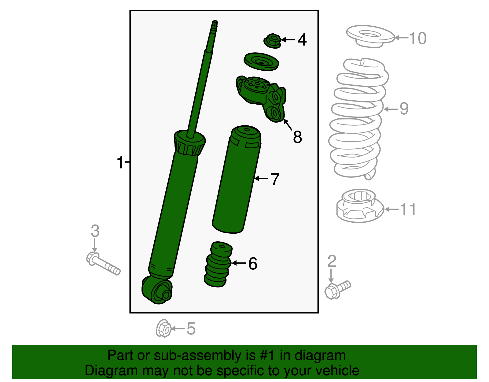 2016-2025 Chevrolet Malibu W (S)Absorber 42788582 | QuirkParts