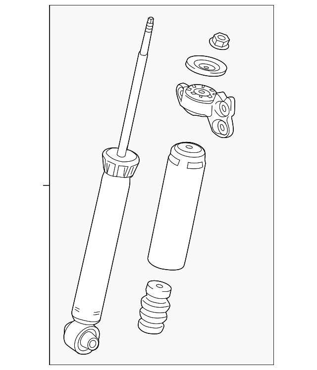 2016-2025 Chevrolet Malibu Rear Shock Absorber with Upper Mount ...