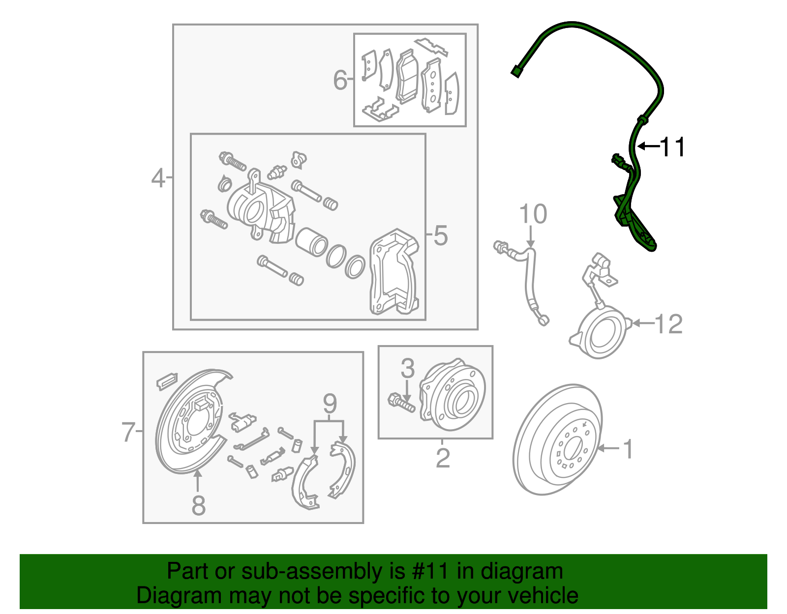 2011 Kia Sorento ABS Sensor Wire 91920-3J300 | Retail Performance Auto ...