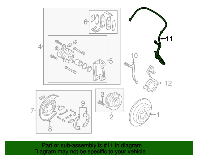 2014-2015 Kia Sorento ABS Sensor Wire 95680-2W000 | OEM Parts Online