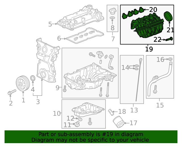 2016-2022 Chevrolet Spark Intake Manifold 12672109 | GM Parts Center