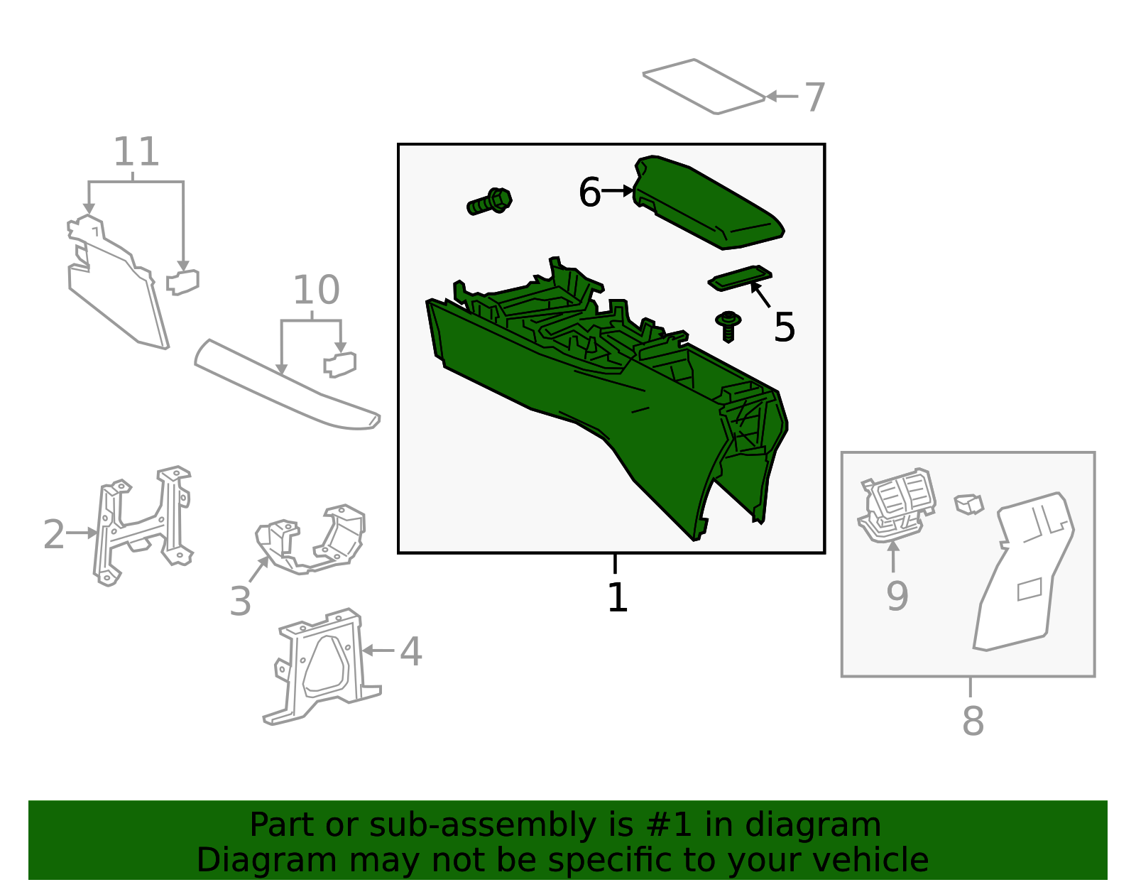 58910-76041-N2 - Console Body | My L Parts