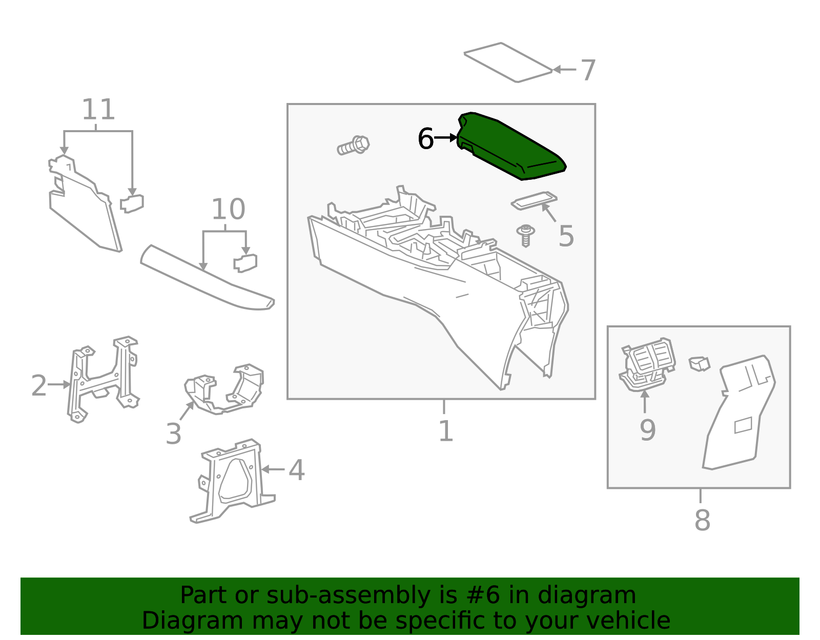 58920-76010-24 - 2019-2022 Lexus - Armrest | My L Parts