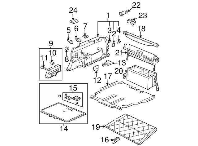 2006-2011 Honda Element Cargo Cover 08U35-SCV-110 | OEM Parts Online