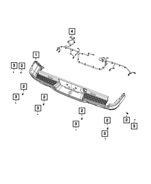 2021-2024 Ram 1500 Rear Fascia Wiring 68488381AB | Mopar eStore
