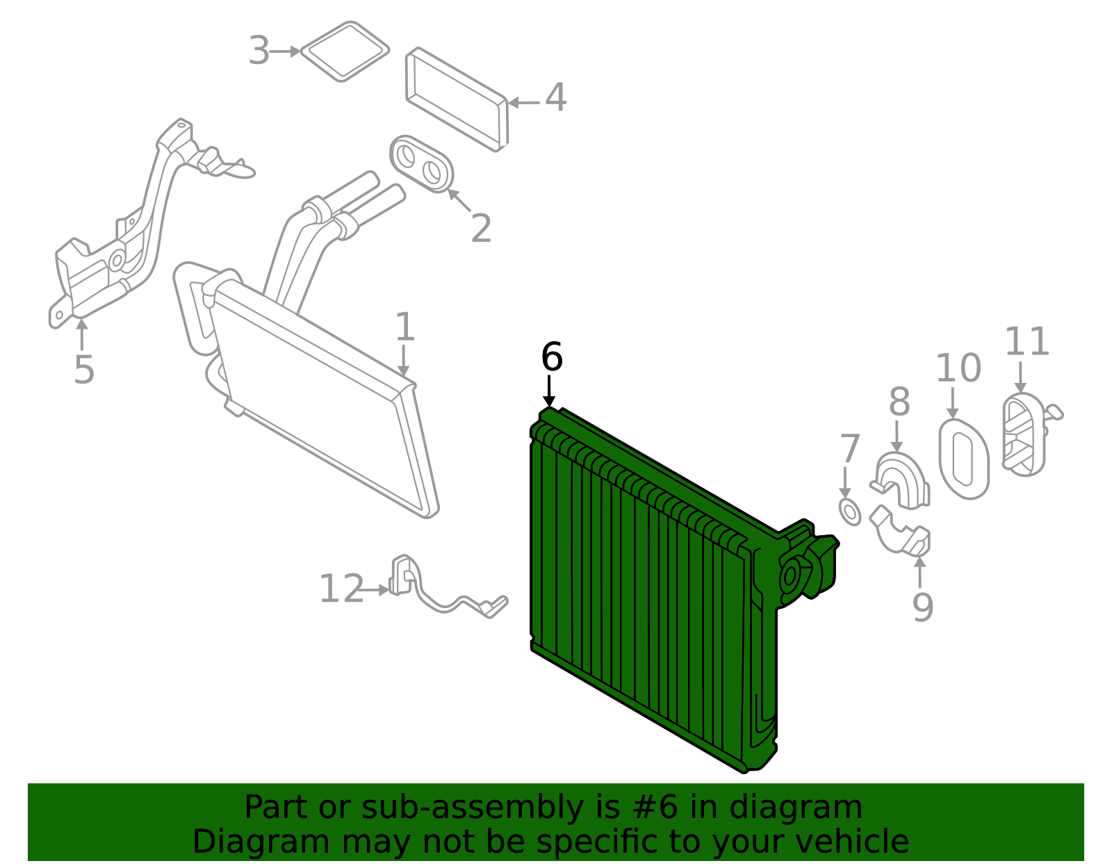 2024-2025 Genesis G80 Evaporator 97139-T1AA0 | OEM Parts Online