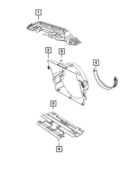Radiator and Related Parts; Charge Air Cooler for 2020 Ram 1500 Classic ...