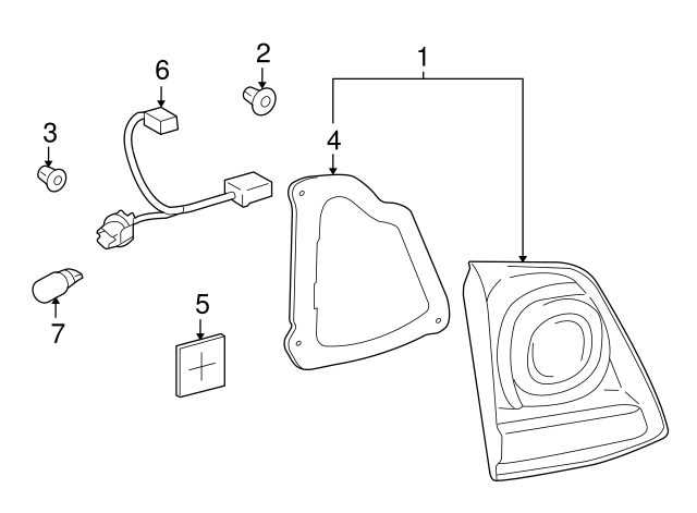 2008-2011 Toyota Land Cruiser Gasket 81554-60820 | Discount Parts Monster