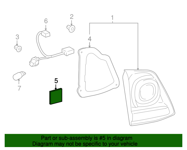 2008-2011 Toyota Land Cruiser Gasket 81554-60820 | Discount Parts Monster