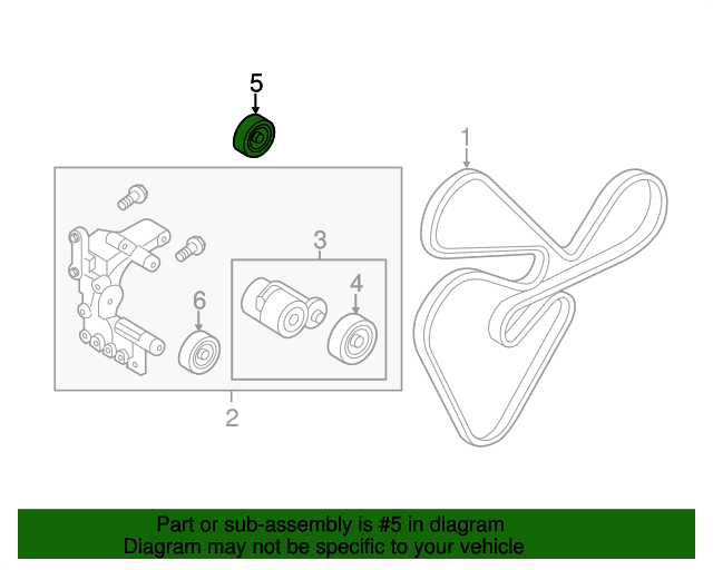 2010-2016 Hyundai Idler Pulley 25288-25001 | OEM Parts Online