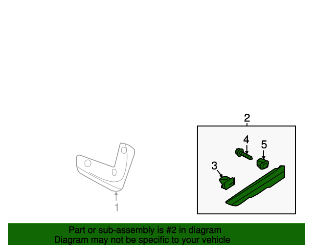 2017-2022 Genesis G90 Molding Assembly Fender W Line Left-hand 87731 ...