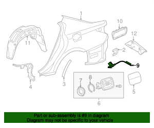 77030-30150 - Fuel Door Latch 2013-2020 Lexus | AutoNationParts.com