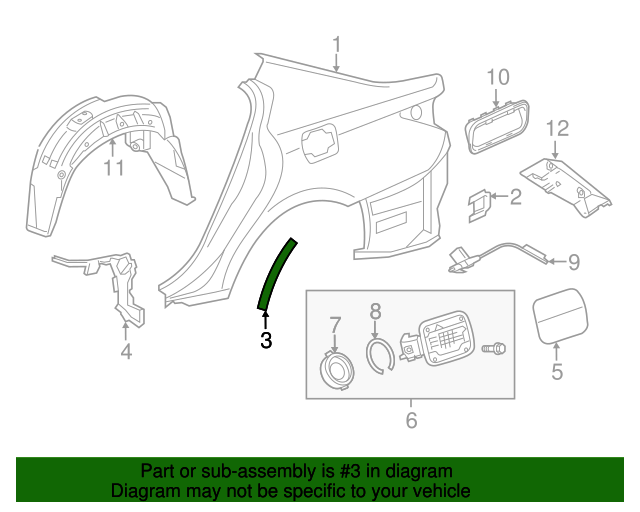 58741-30020 - Stone Guard - 2013-2020 Lexus | MyLexusParts