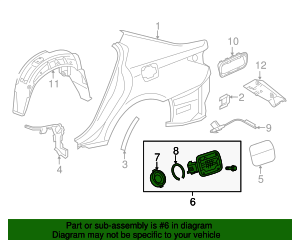 2013-2020 Lexus Fuel Door Hinge 77305-30020 | AutoNationParts.com