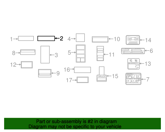 88723-08070 - Caution Label - 2017-2020 Toyota Sienna | OEM Genuine ...