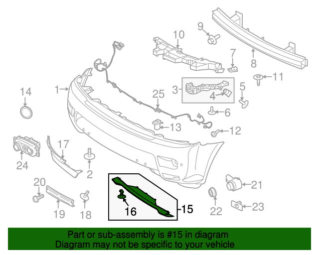 2012-2013 Land Rover Range Rover Sport Tow Bracket Cover LR029976 ...