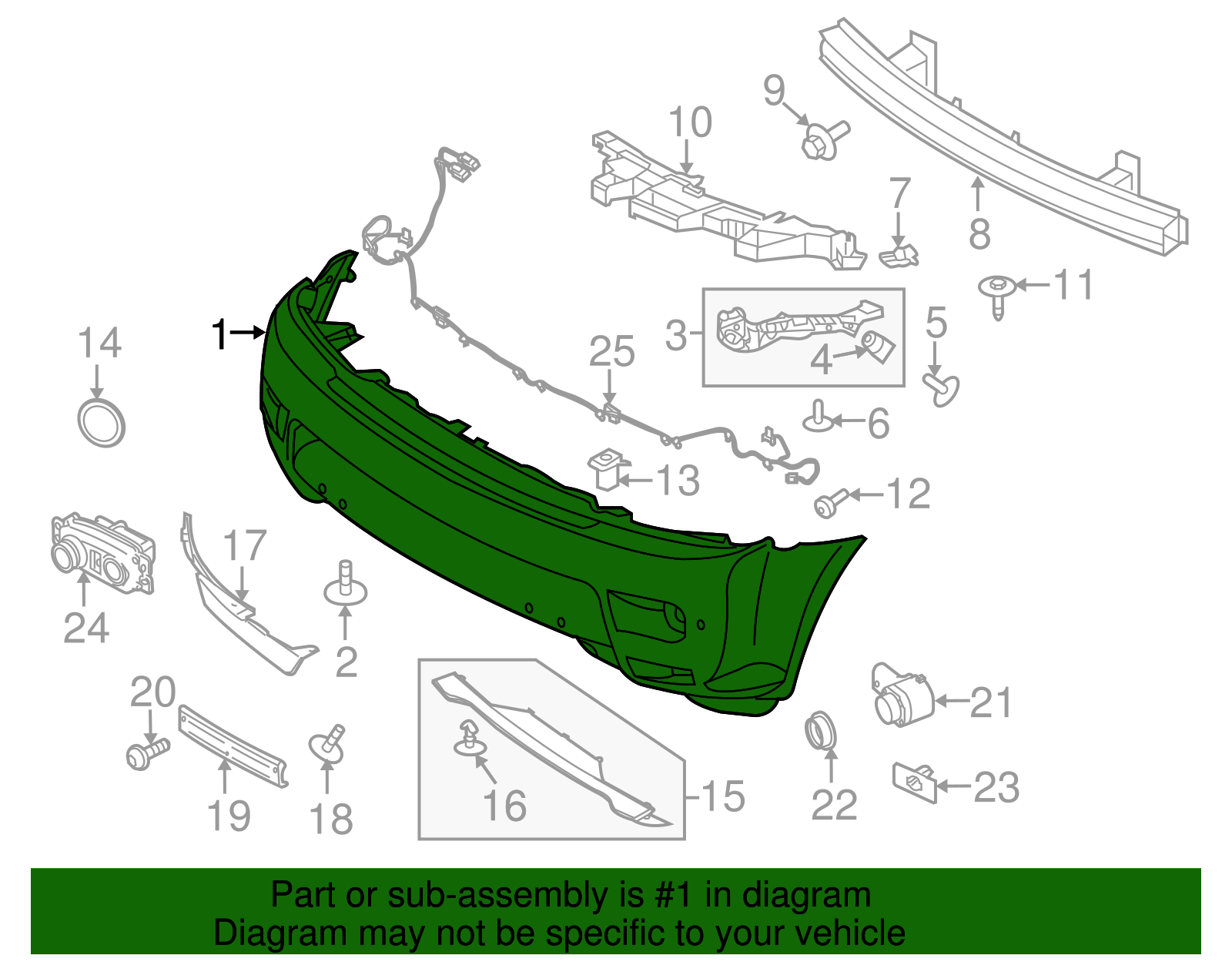 2010-2013 Land Rover Range Rover Sport | Bumper Cover | LR019740 ...