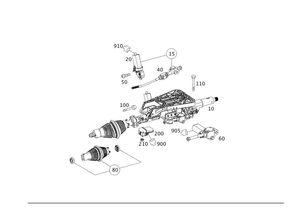 2005-2020 Mercedes-Benz Parts Kit, Gear Motor 204-460-08-25 | MB OEM Parts