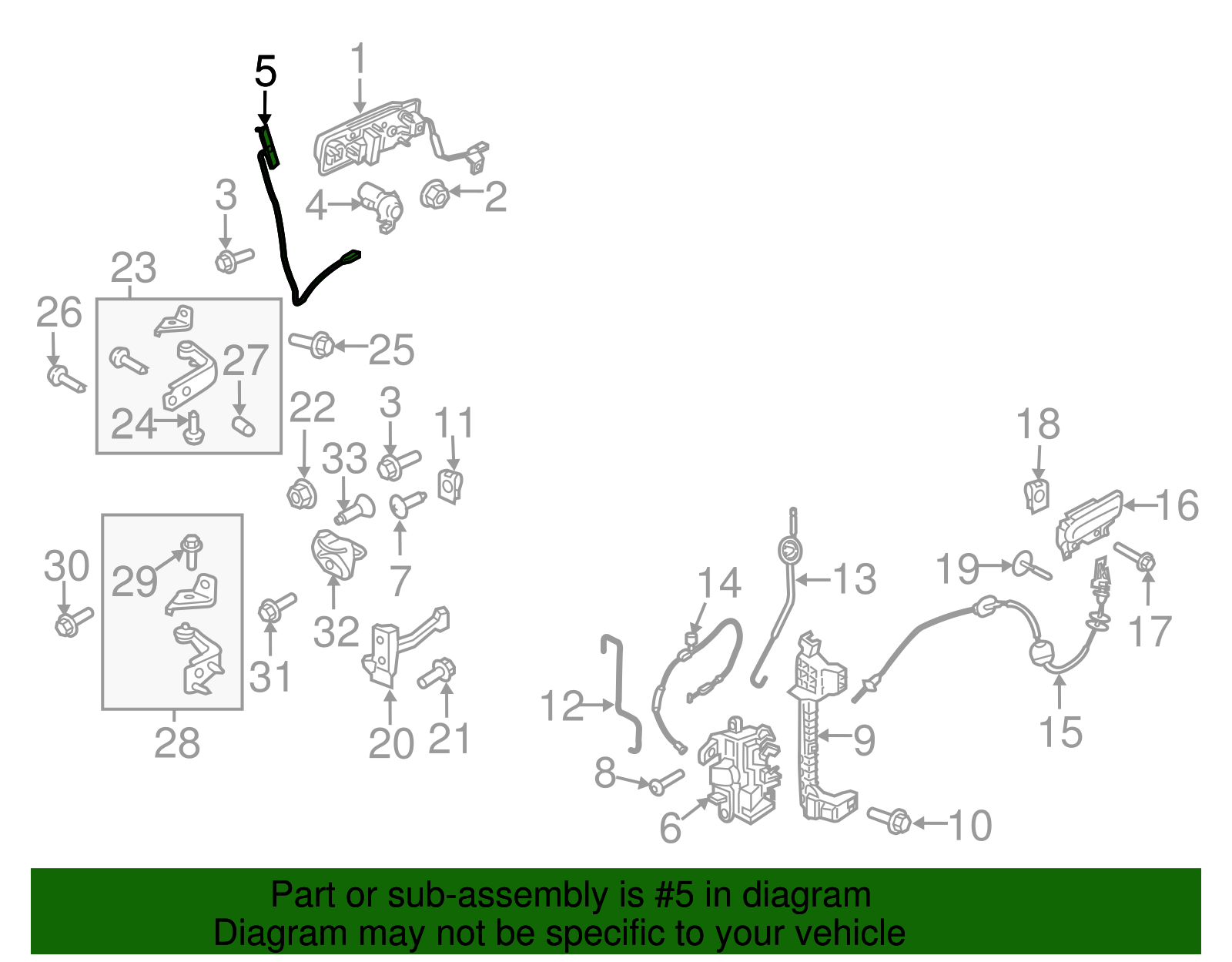 OEM Ford Keyless Lock Pad Part# FL3Z-14A626-AD Fits 2015-2022 Ford ...