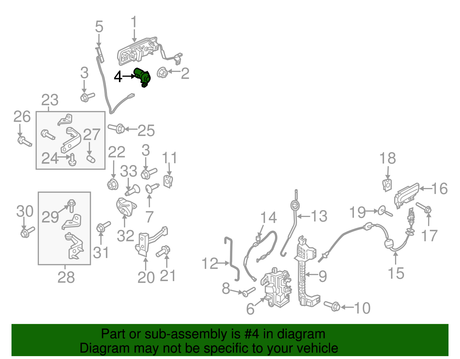 Genuine OEM Ford Part - Lock Cylinder FL3Z-1521991-A | Genuine OEM Ford ...