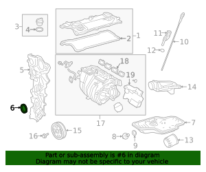 Genuine Toyota Crankshaft Seal part# 90311-A0033 for 2018-2024 Toyota ...