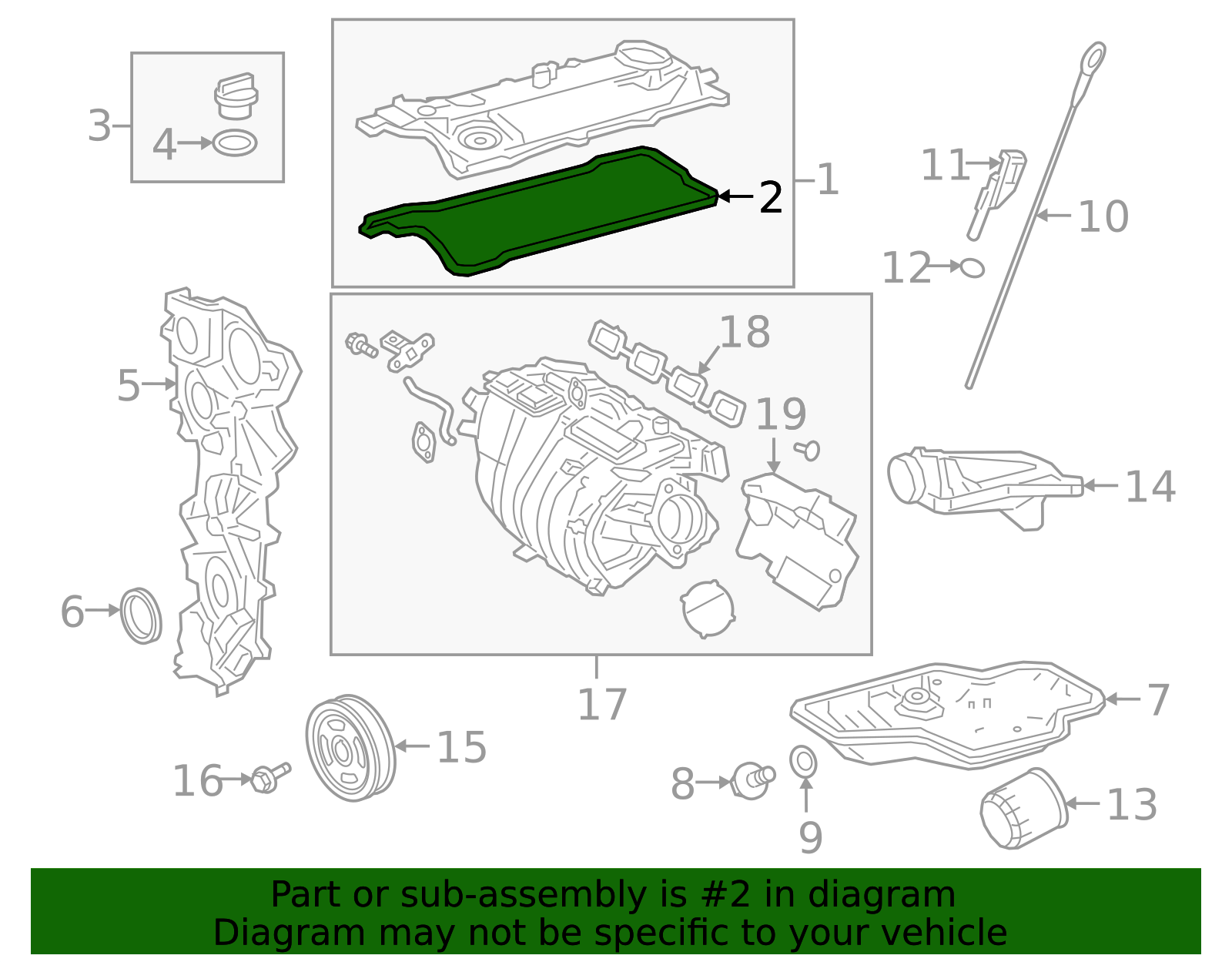 2018-2025 Toyota Valve Cover Gasket 11213-25020 | Toyota Parts Center